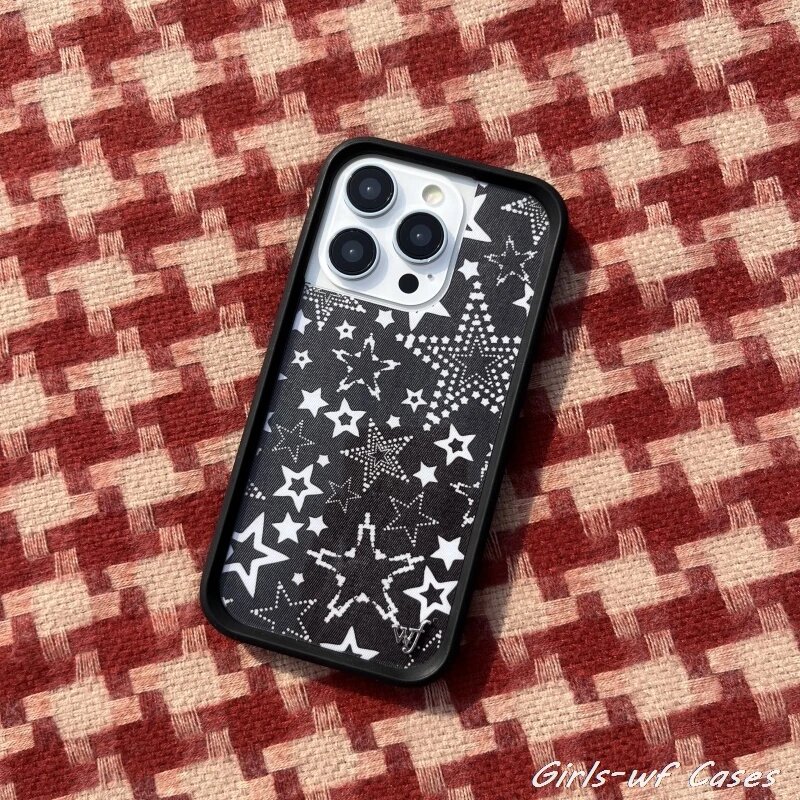 Чехол Wildflower Super Star Tattoo для iPhone 12/13/14/15/16/17 Pro Max Plus