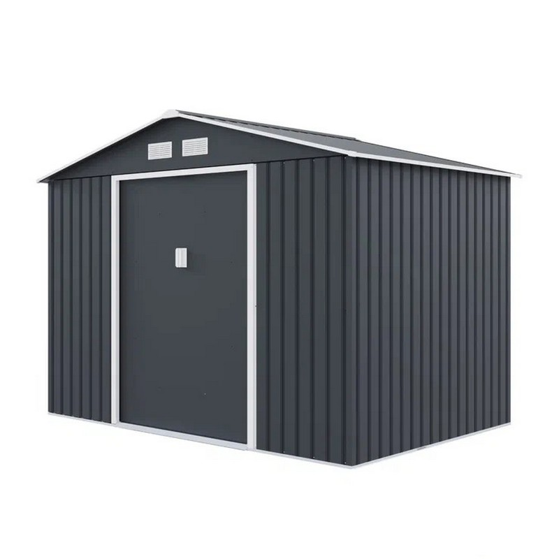 Сарай Wotex Storage-04-3 тёмно-серый с белым 277х195х203 см 2771953