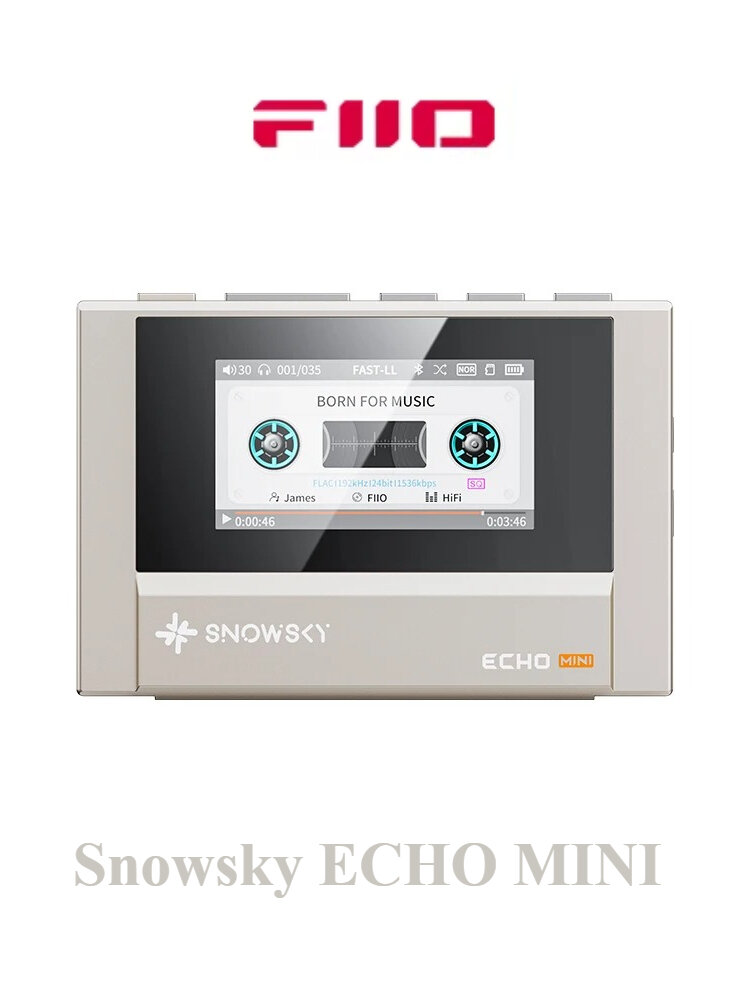 FiiO Snowsky ECHO MINI Портативный Музыкальный Плеер Без Потерь Bluetooth UI С Длительным Сроком Службы Custom Mini MP3
