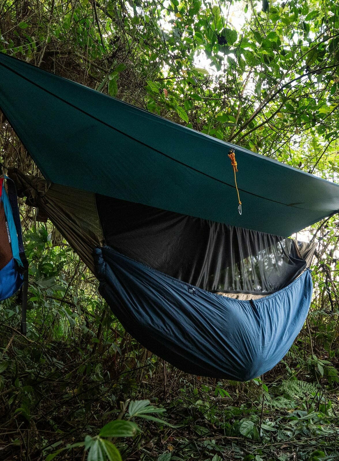 DECATHLON Гамак Ticket To The Moon Original Pro Hammock, бежевый/черный, 325x170 см, нагрузка до 150 кг