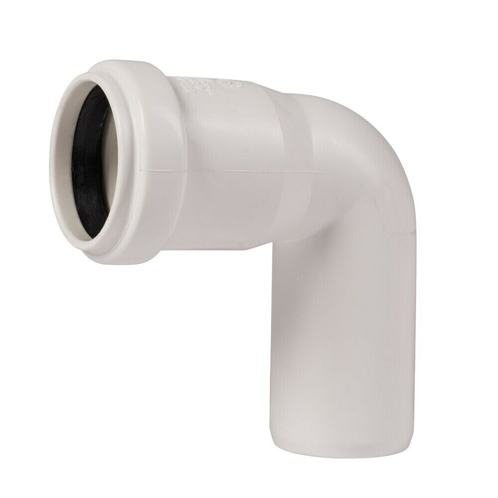Отвод Ostendorf HTB d32 мм 87° пластиковый белый для внутренней канализации (559340)