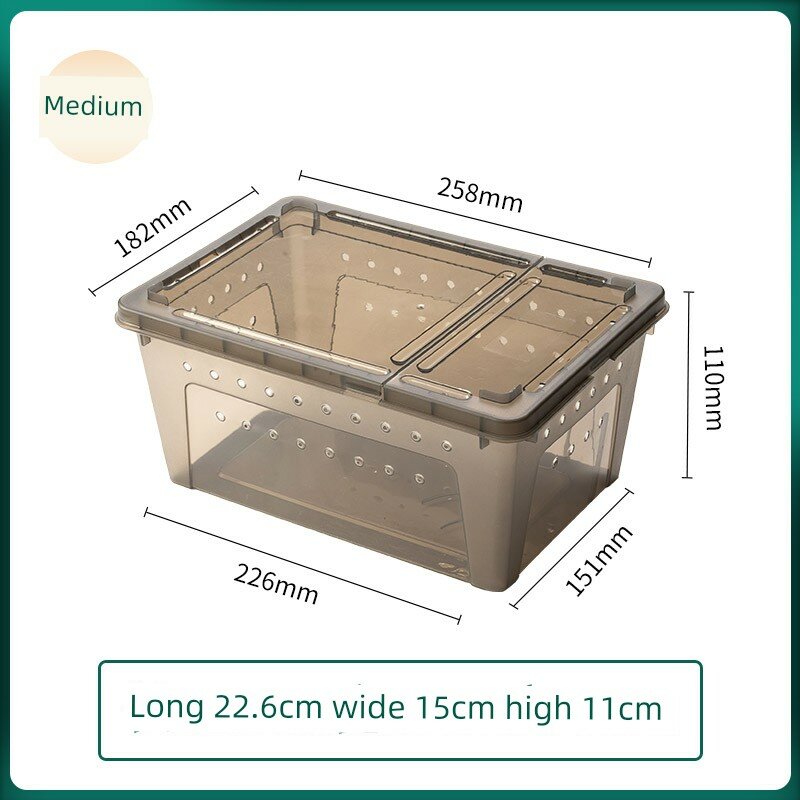 Высокопрозрачный террариум для рептилий (геконов, ящериц, рогатых лягушек), дышащий контейнер для разведения пауков и