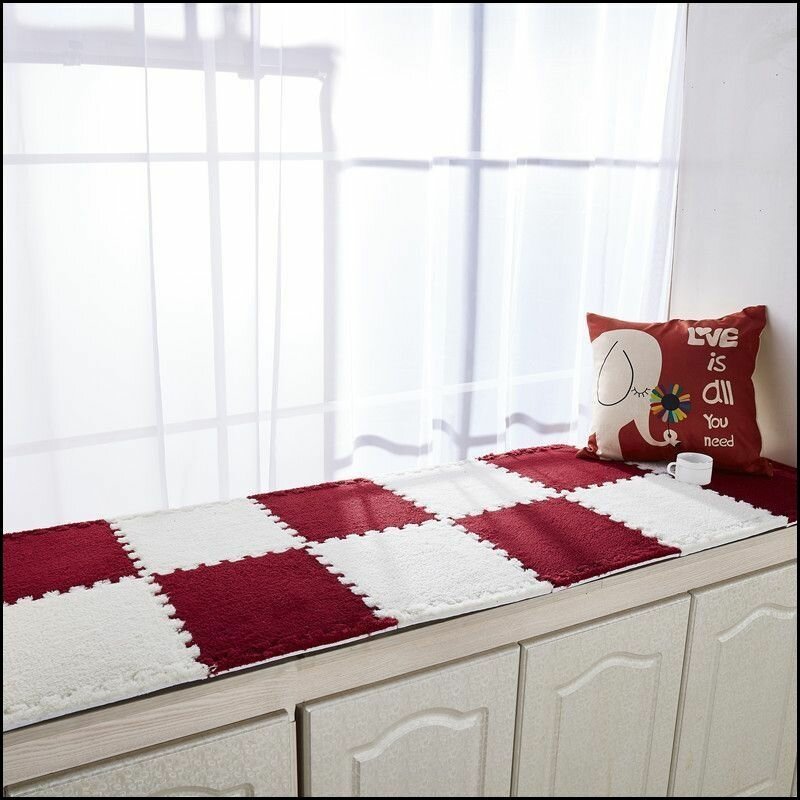 Модульная ПВХ плитка, Флокирование, 300 х 300, 10 штук