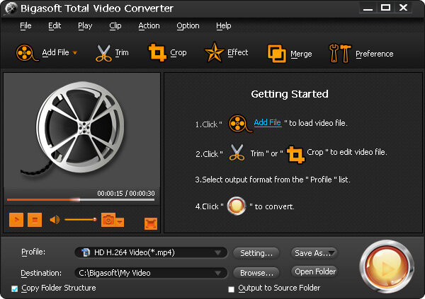 Bigasoft Total Video Converter PC Ключ • Цифровой ключ • регион Весь мир