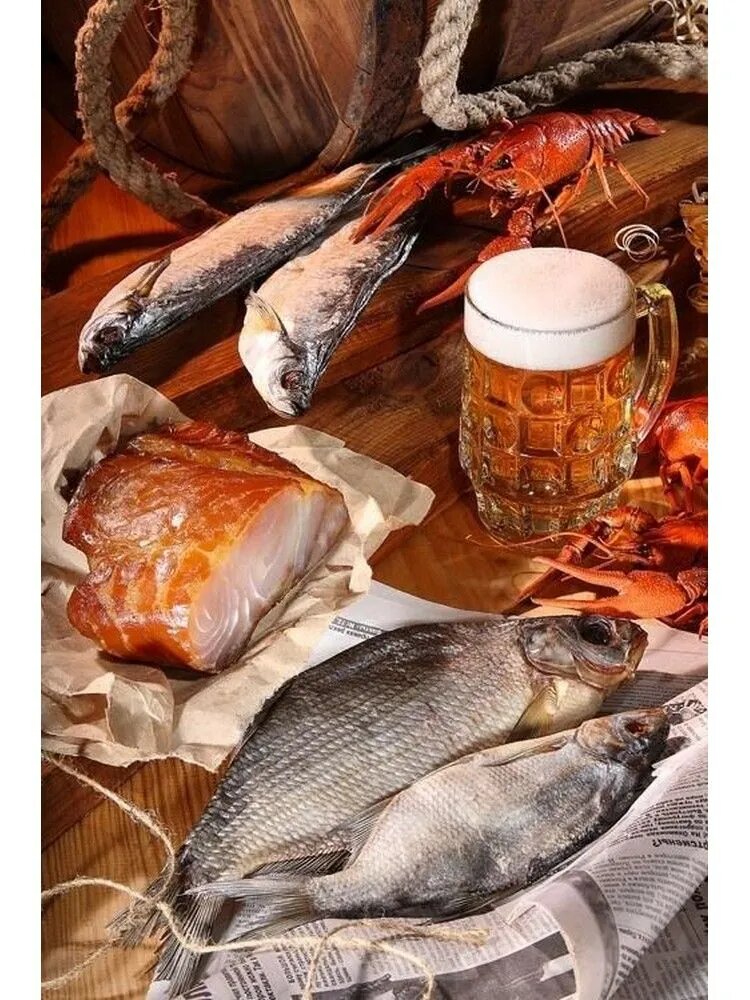 Алмазная Мозаика "Пиво, Купающиеся Раки" 30x40 См, Безрамная, Идеальна Для Дома, Украшения, Подарков.