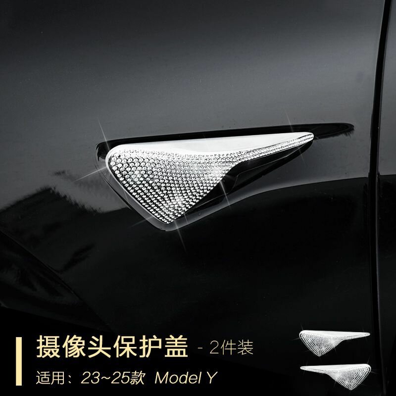 Декоративные элементы для салона Tesla Model Y, модификационные детали для Model 3, аксессуары для салона, наклейка с эмблемой автомобиля на центральную консоль и руль с кристаллами.