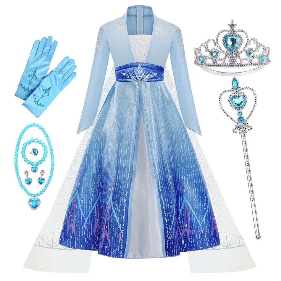 Платье принцессы Эльза Frozen, 4T(120), Elsa L