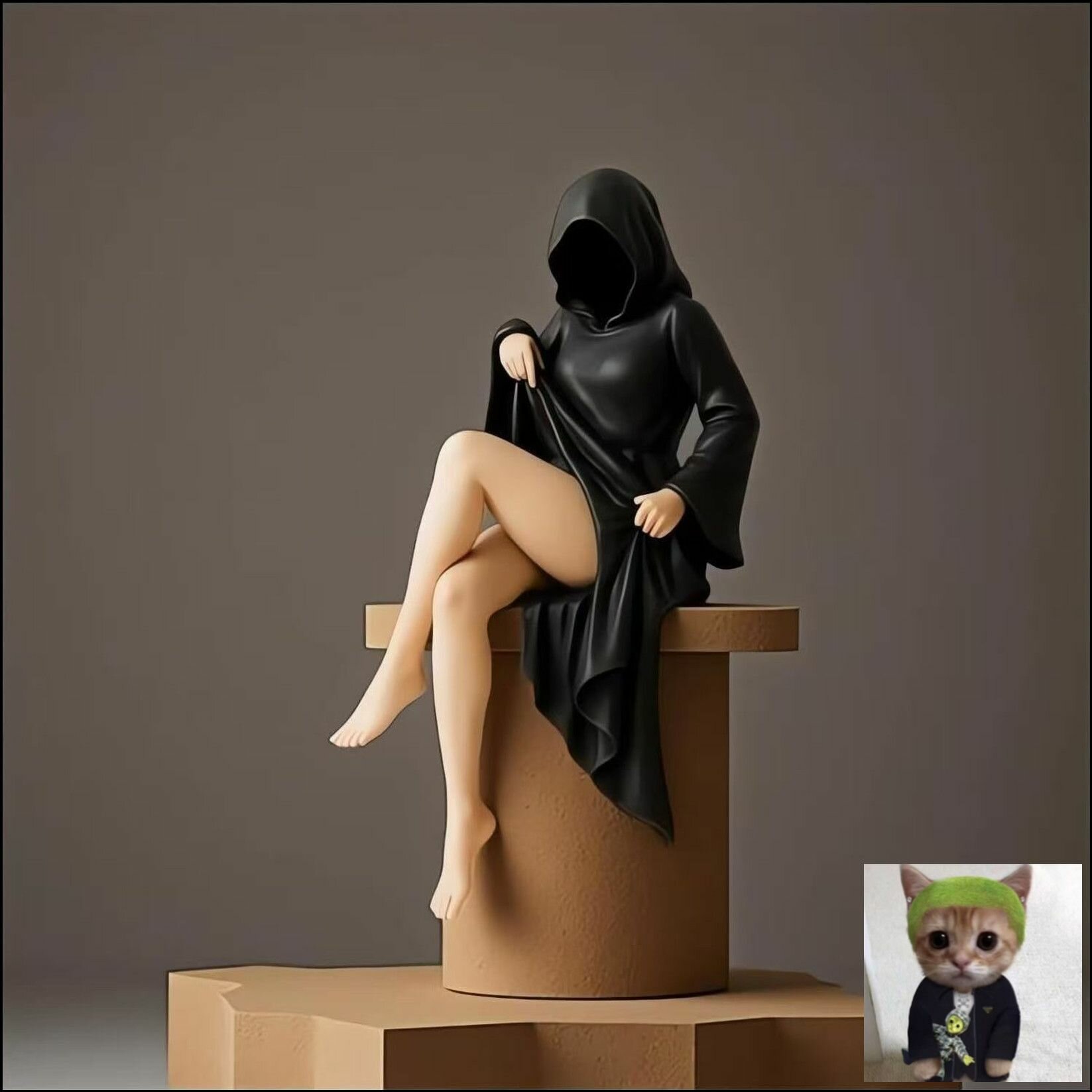 Статуэтка Аниме Юкино 02, 3D печать пластик смола, высота 10 см, прозрачная фигурка для коллекционеров и декора интерьер