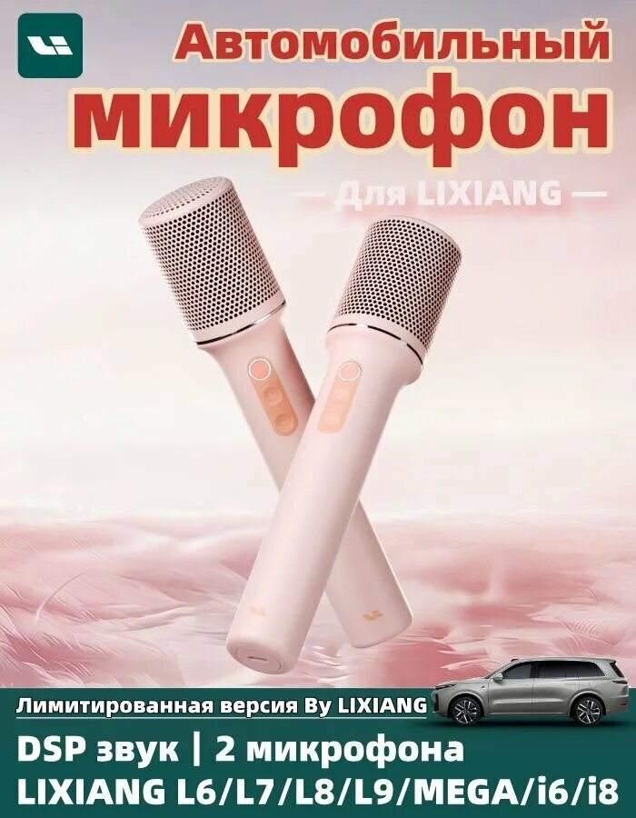 Автомобильный микрофон LIXIANG L6 L7 L8 L9 MEGA, беспроводной караоке DSP, OTA, Type C
