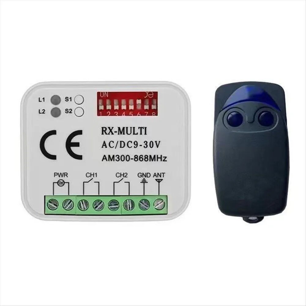 Переключатель гаражных ворот Tuya WiFi 280 915 МГц, многочастотный приемник управления, переменный ток, постоянный ток 9 30 В, универсальный, с удобным пультом дистанционного управления