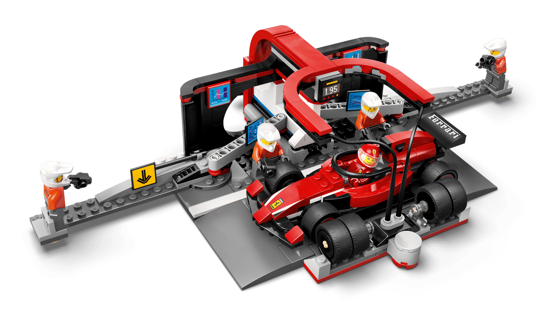 Конструктор LEGO City 60443 Пит-стоп F1 и команда болида Ferrari, 322 дет. — фото 1