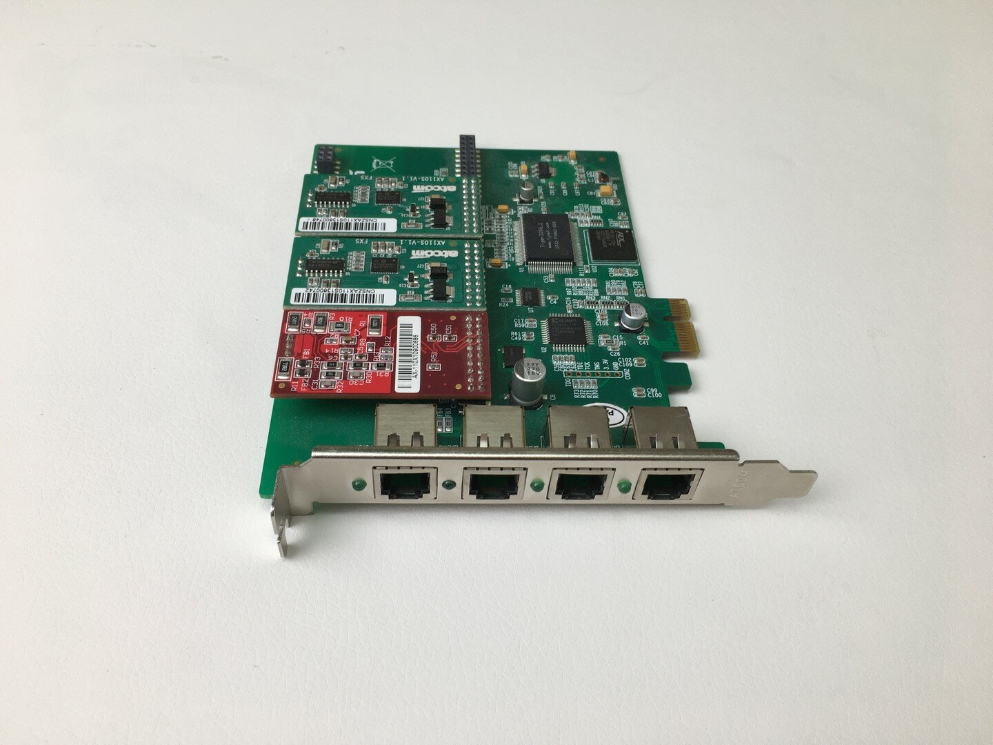 Плата Atcom AXE400P V1.2 4PORT TDM PCI-E — фото 1