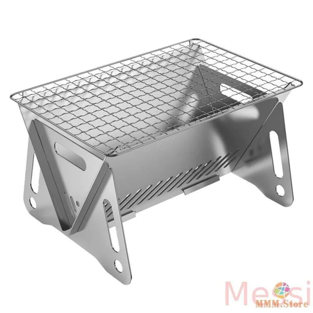 ESTONE Кухня кемпинговая, металлическая, серебристый, 22x18 см, 399 г
