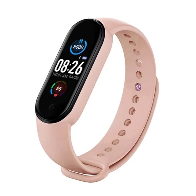 Розовый фитнес-браслет M5 Smart Band