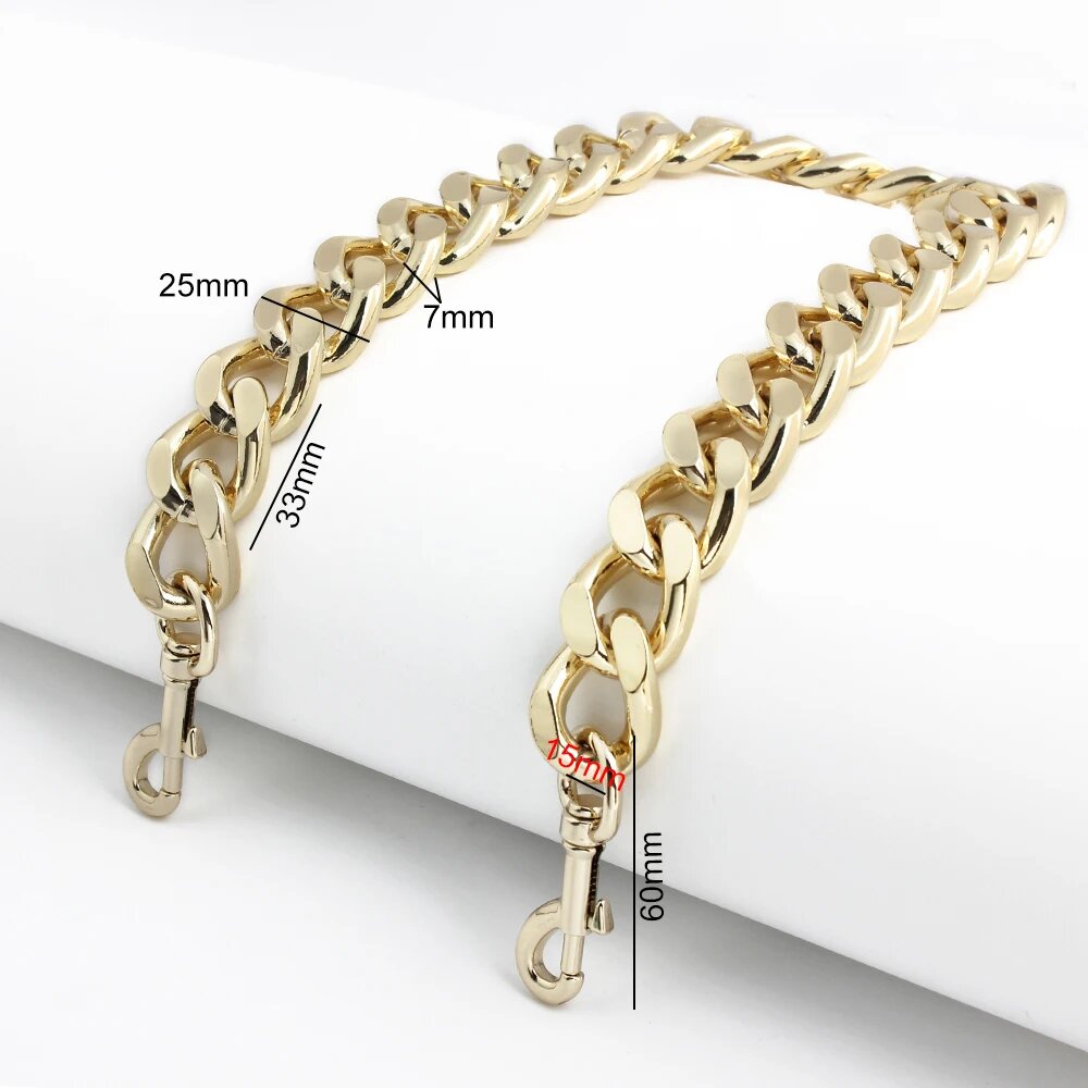 Сменная цепочка для сумки Light gold 33-60 см