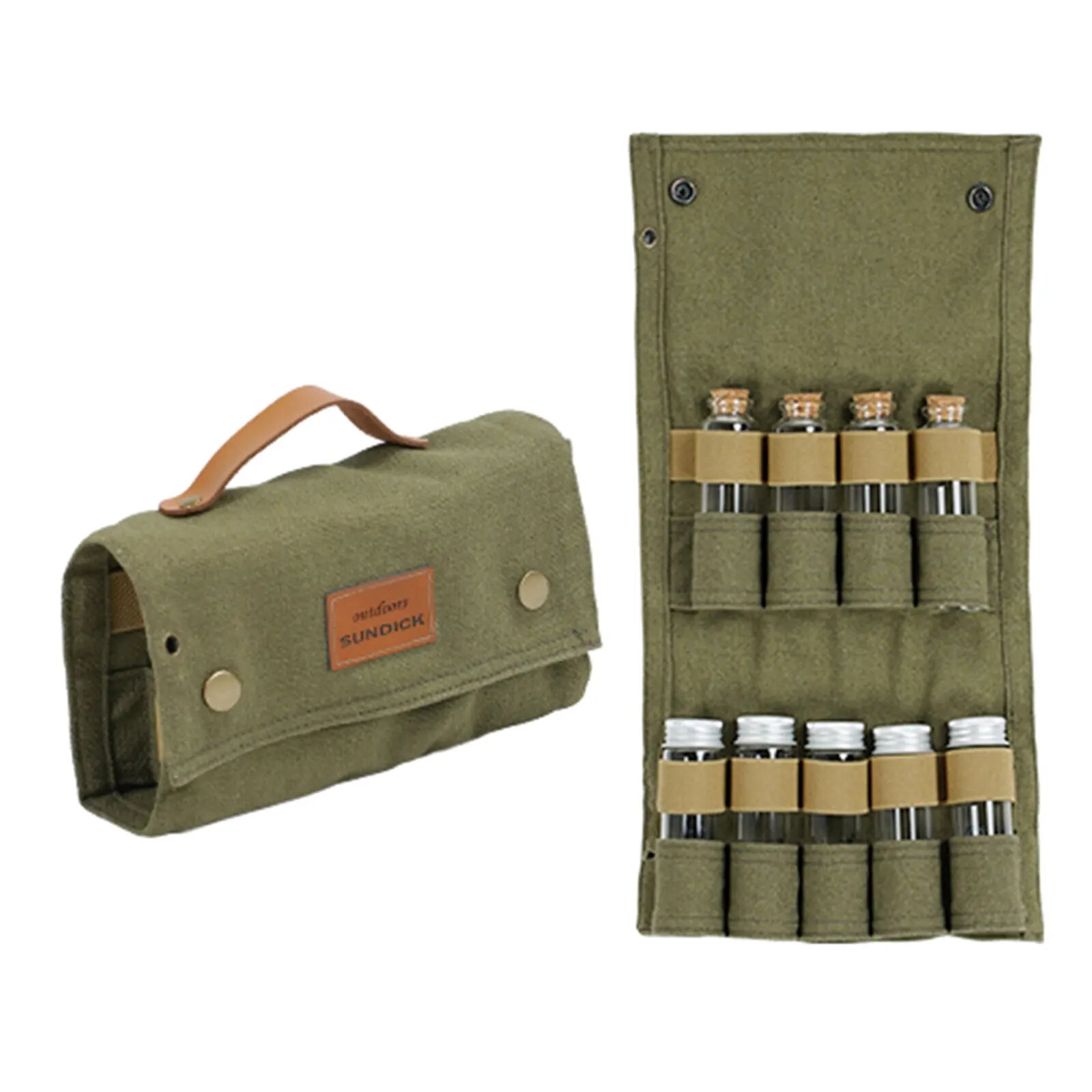 Контейнеры для специй для кемпинга с бутылками, большая вместимость, сумка для специй, чехол для хранения приправ для пикника, походов, барбекю на природе