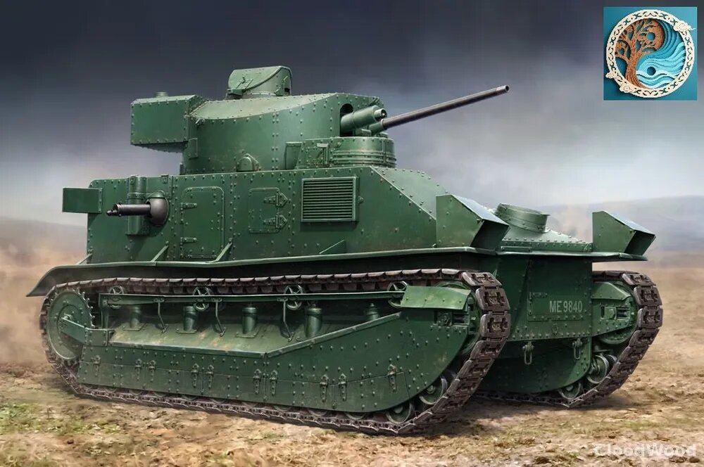 HobbyBoss 83881 1:35 Британский средний танк "Виккерс" (радиоуправляемый) Сборная модель танка
