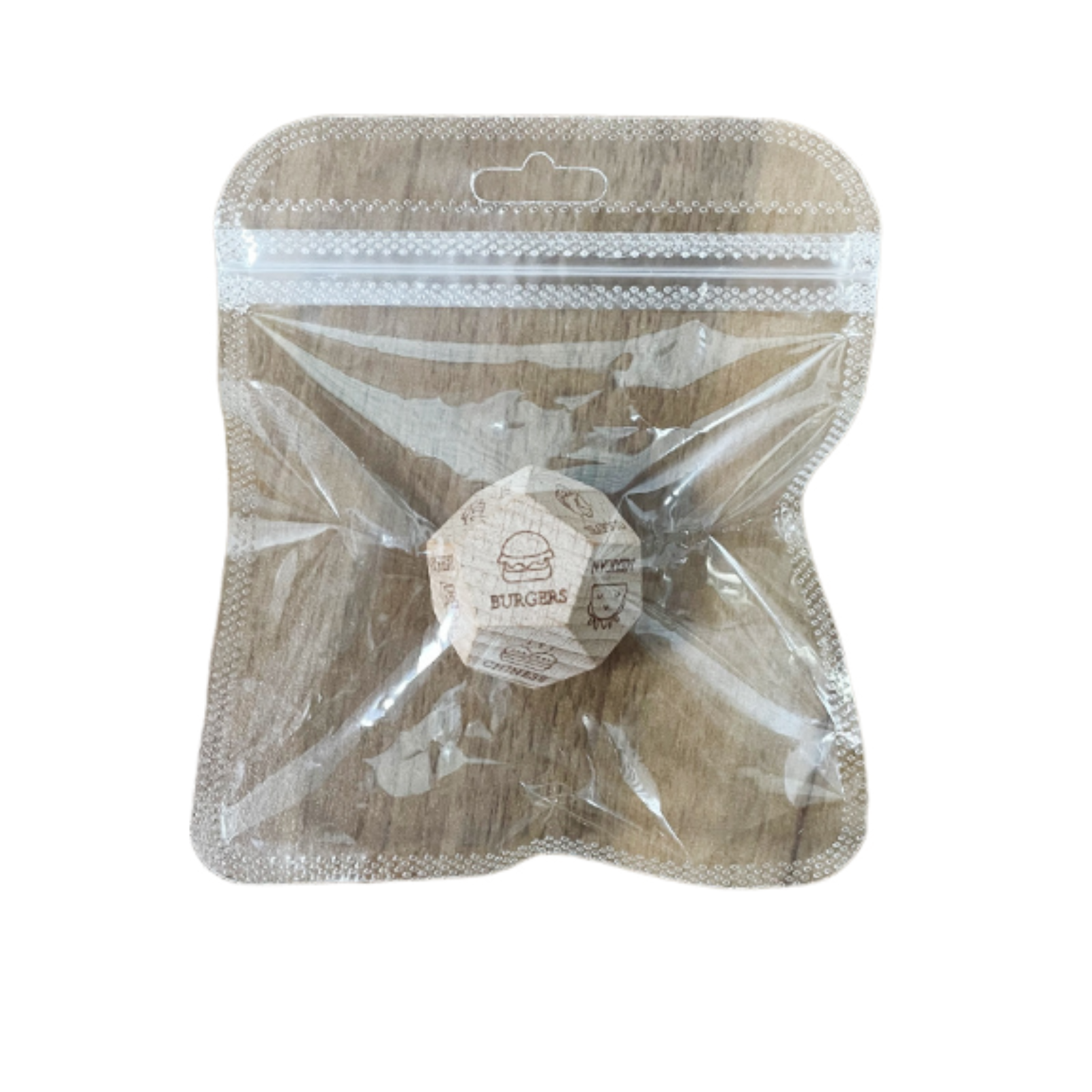 Кубики для принятия решений о диете Подарок на праздник Пара Выбор еды Подарок на день рождения Рождество Выпускной подарок коричневый