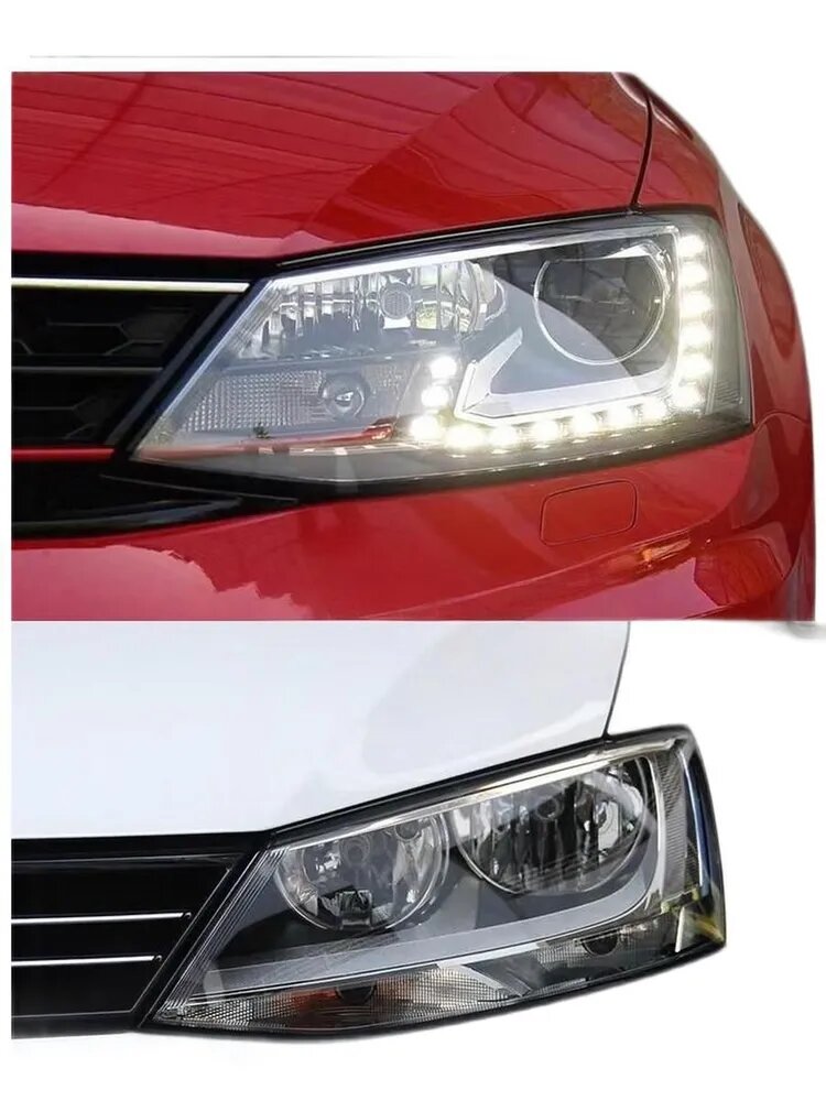 Стекло фары VW Jetta 6, арт. D5F7B6F76F11C1CDE014DC44CBD4F108, 2 шт.