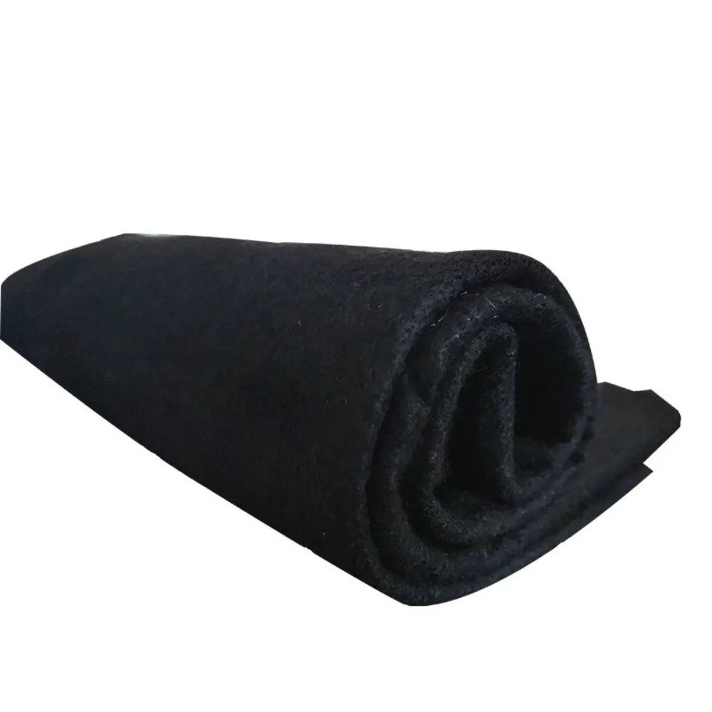 Черный огнестойкий коврик из углеродного волокна 100x100 см 1mm-100cm-100cm