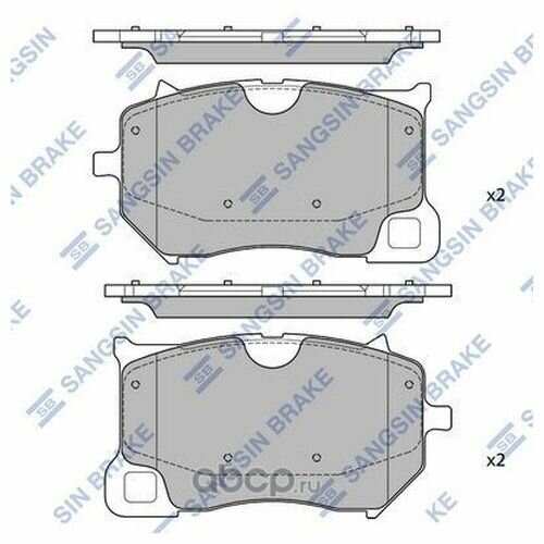 Колодки тормозные volvo xc60 20- передние Hi-Q SP4484