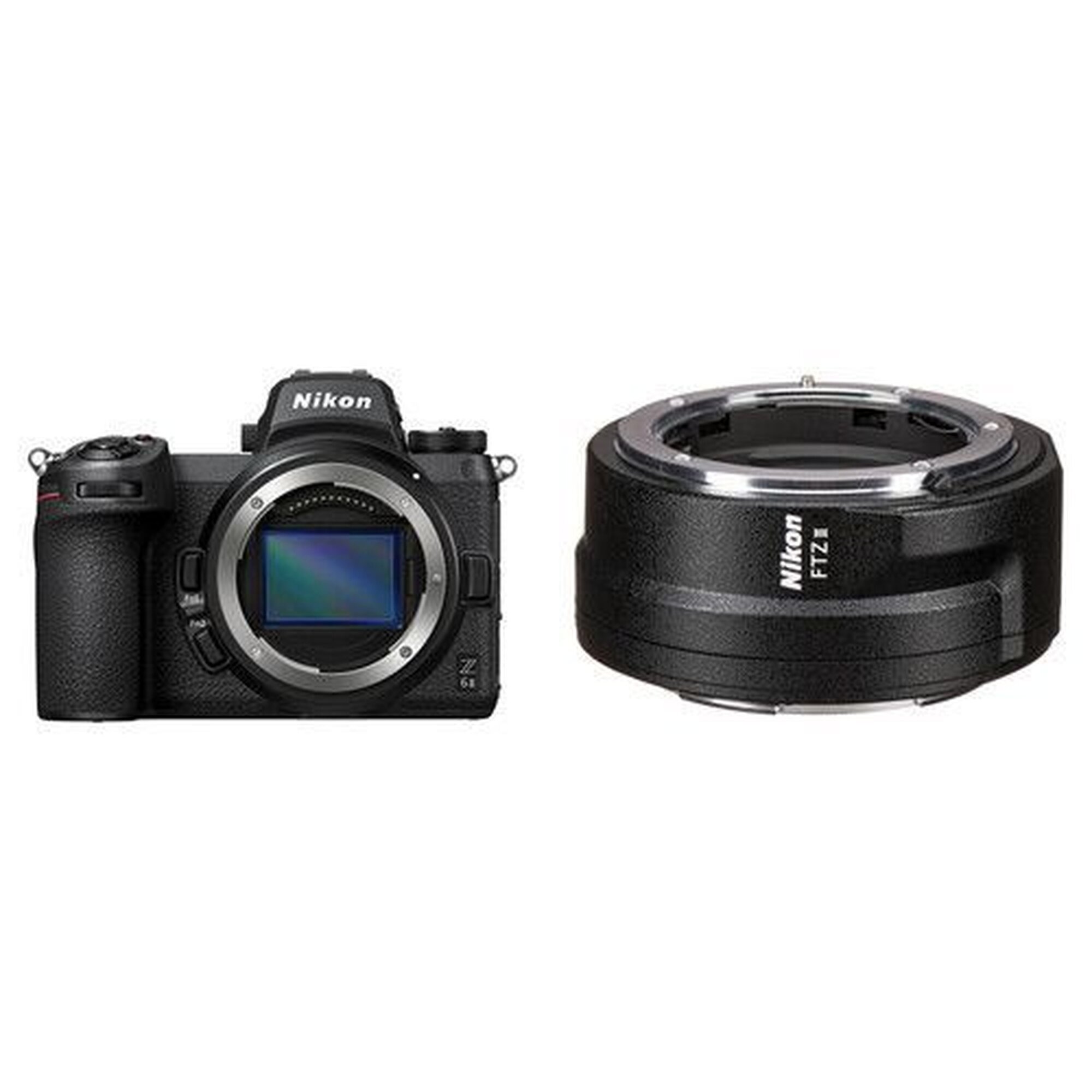 Беззеркальный Фотоаппарат Nikon Z6 II, 24.5 Мп, 4K, с адаптером FTZ II, черный