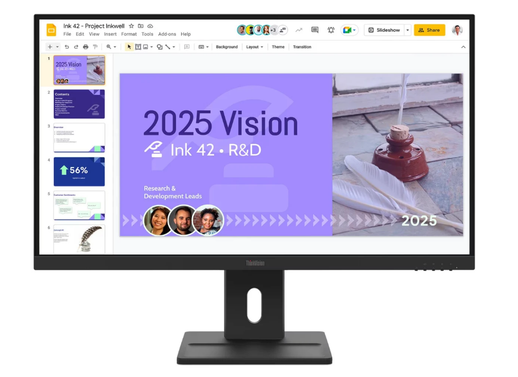 Монитор Lenovo 27" E27q-40, 16:9, IPS, QHD, 4ms, 350cd, 100Hz, HDMI, DP, SPK, HAS