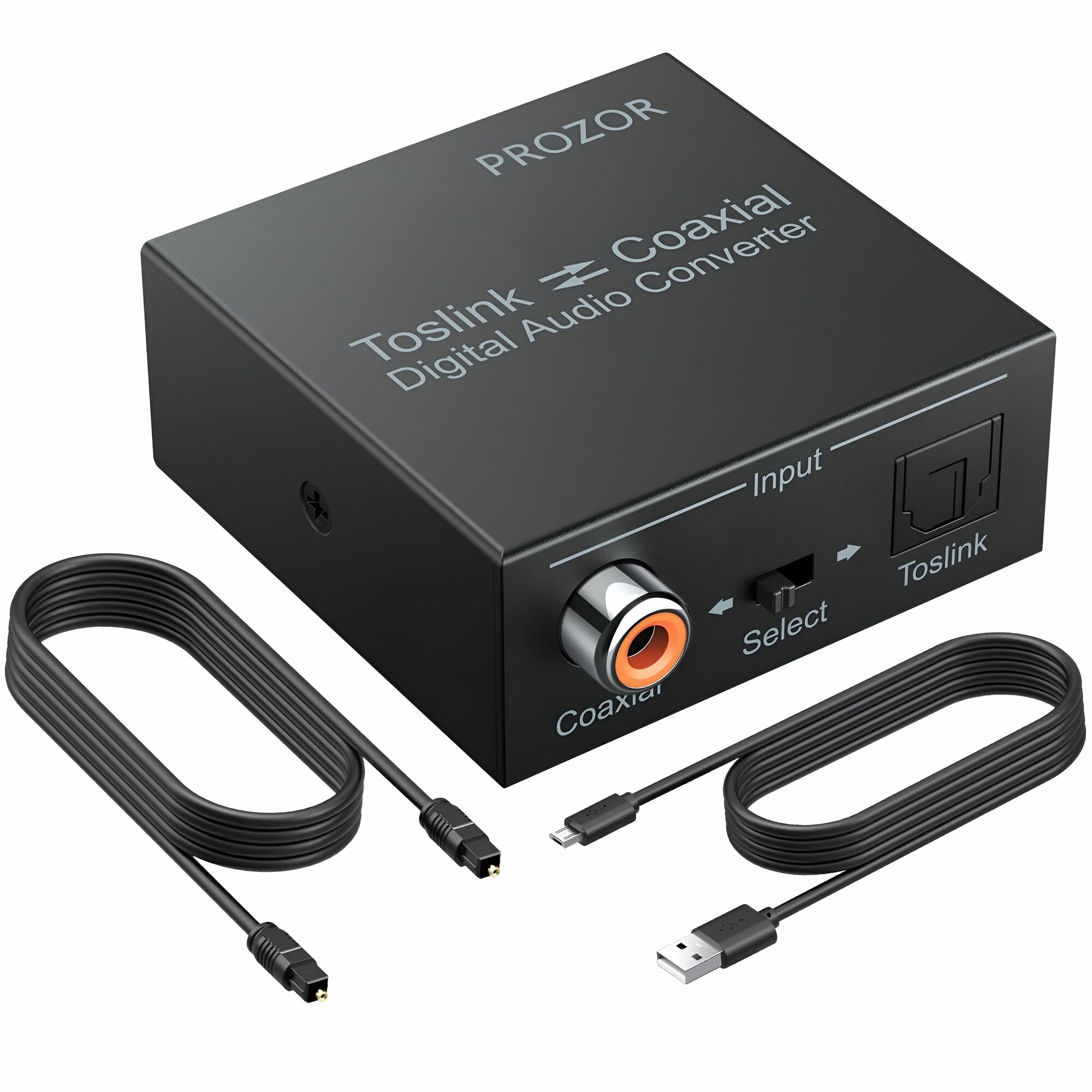 Конвертер Coaxial Optical SPDIF питание от USB двунаправленный аудио конвертер цифрового и оптического сигнила