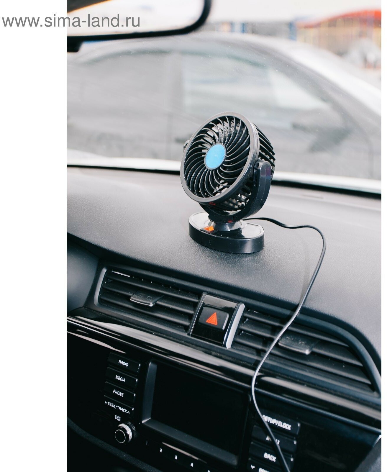 Вентилятор салона TORSO, 12 В, поворотный 360°