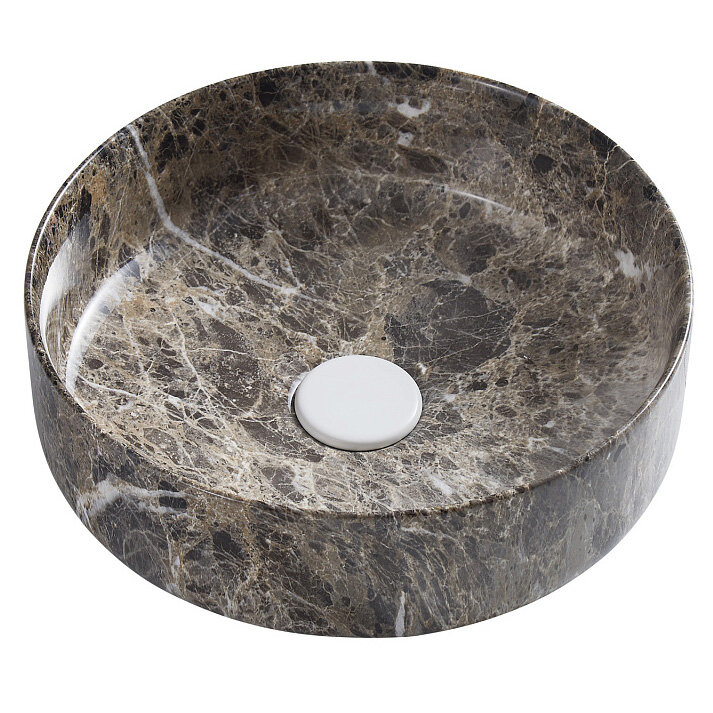 Раковина Azario 35,5x33,5 AZ-3134-M816 темный мрамор