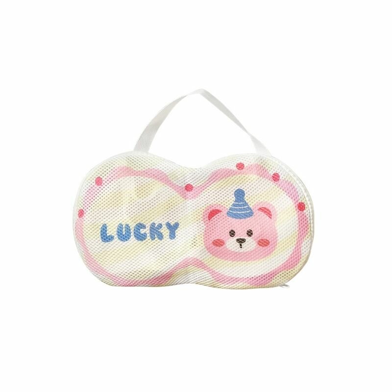 (1 шт.) Мультяшный мешок для стирки бюстгальтеров и белья - Розовый - Длинный