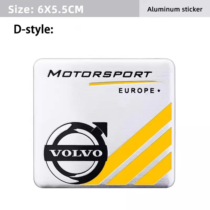 Наклейка на авто Volvo Motorsport Europe, 6x5.5см, Volvo-0099---6