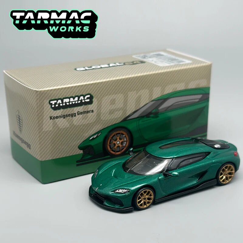 Модель автомобиля Tarmac Works Koenigsegg Gemera Green 1:64