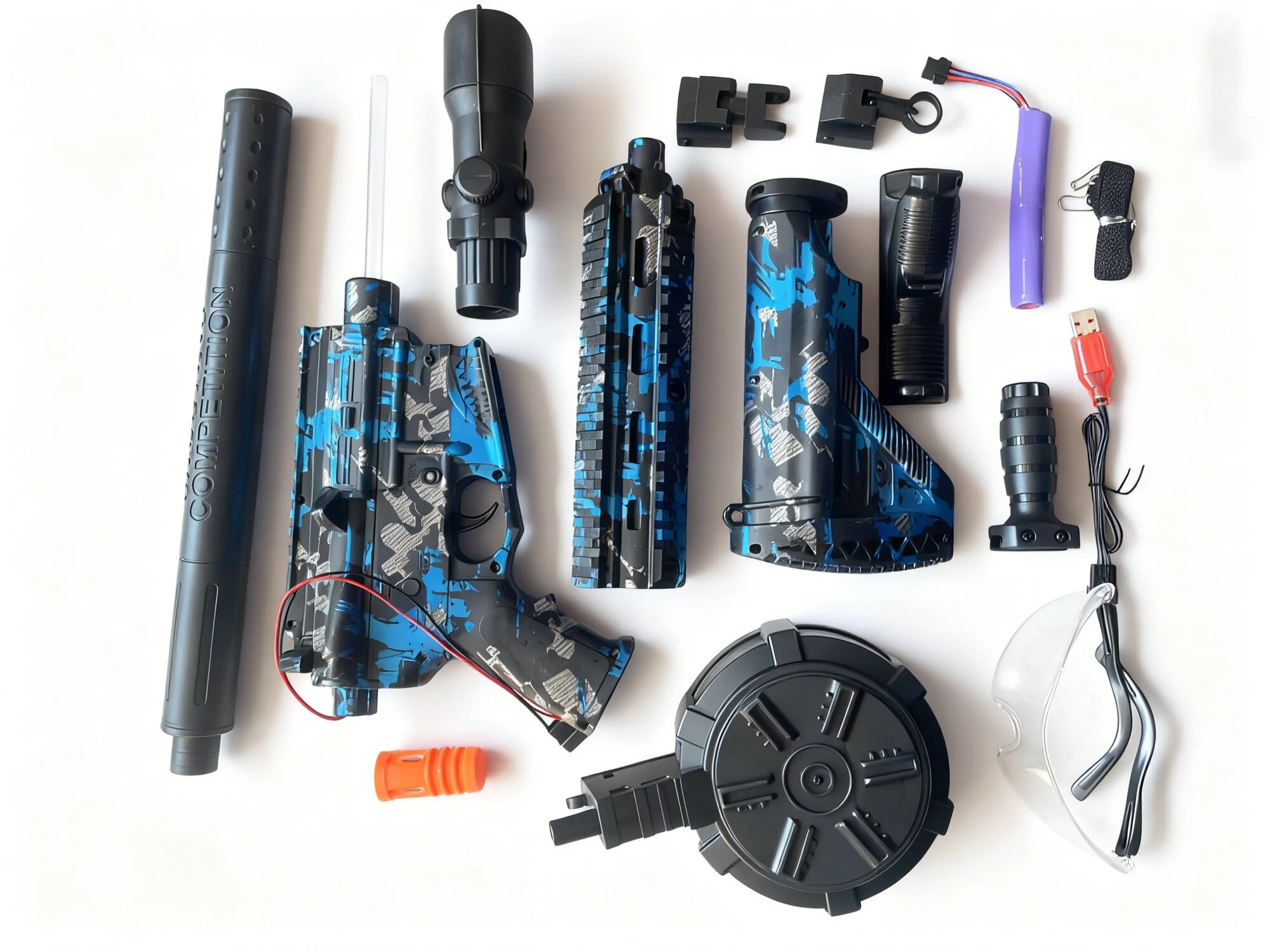Электрический бластер M416, цвет M416-BLUE-BLK H