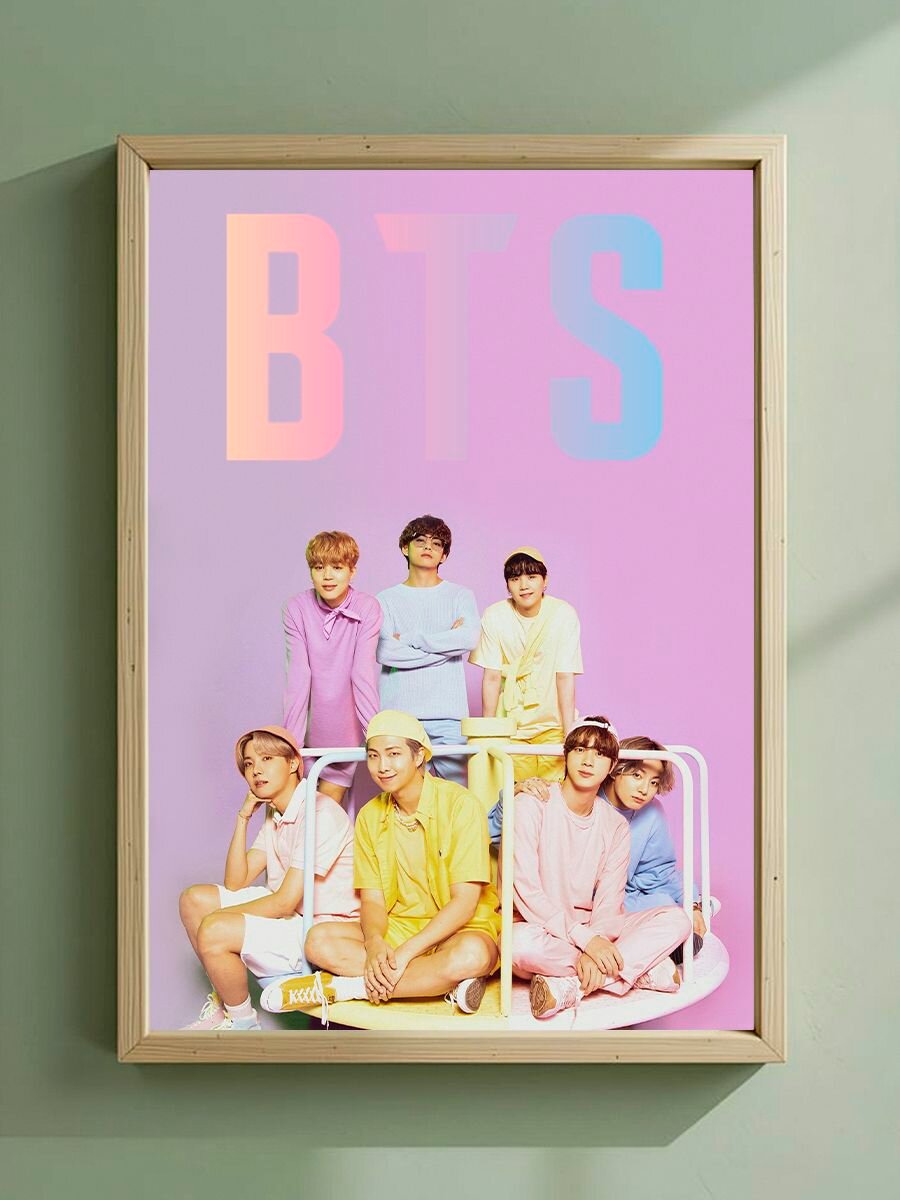 Постер, плакат на стену BTS K-Pop (А3)