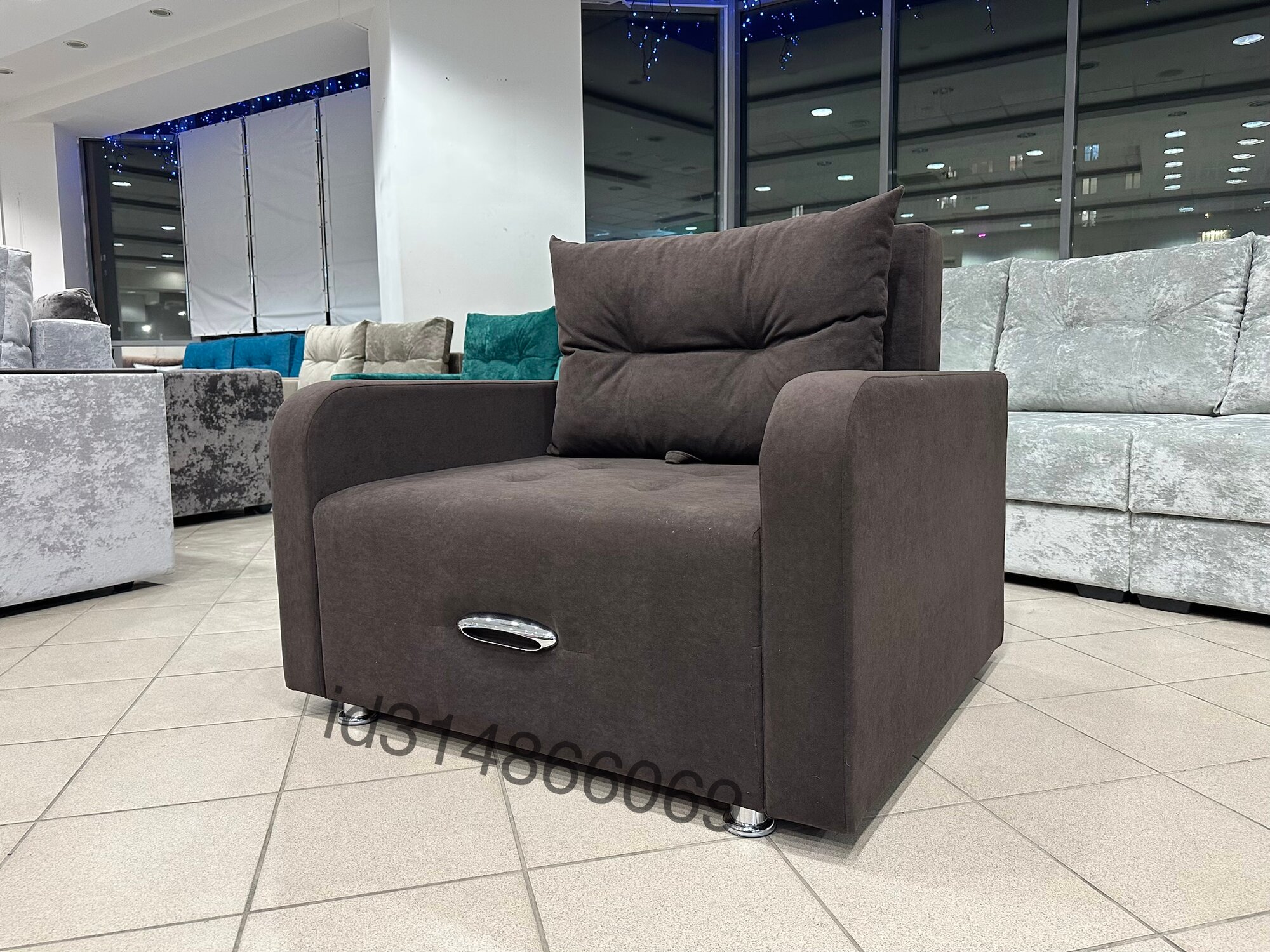 Кресло кровать Малютка 80 темно-коричневый