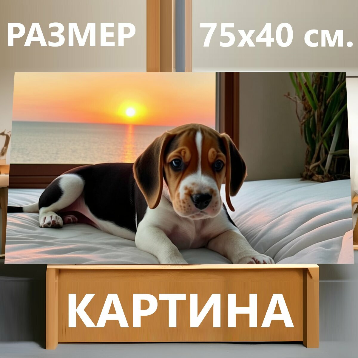 Картина на холсте "Высококачественное изображение морских звезд в кристально чистой бирюзовой воде. Три звезды, две ярко-синие и одна светлая." на подрамнике 75х40 см. для интерьера
