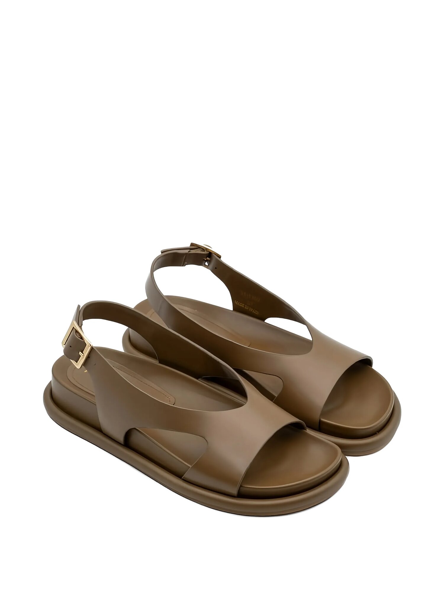 Босоножки Paloma Barcelo Calista leather flat sandals, размер 40, brown — фото 1