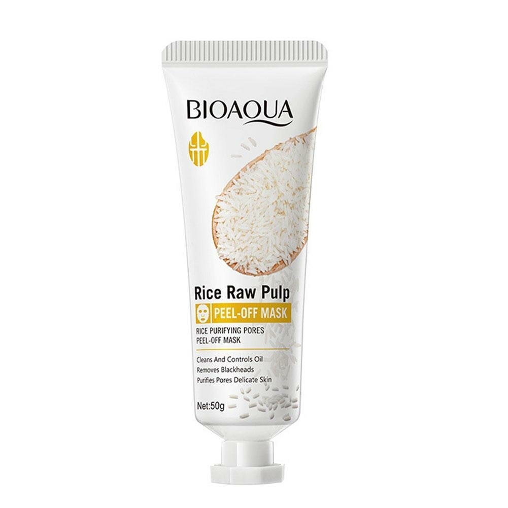 Рисовая отшелушивающая маска BIOAQUA для очищения от черных точек и пор