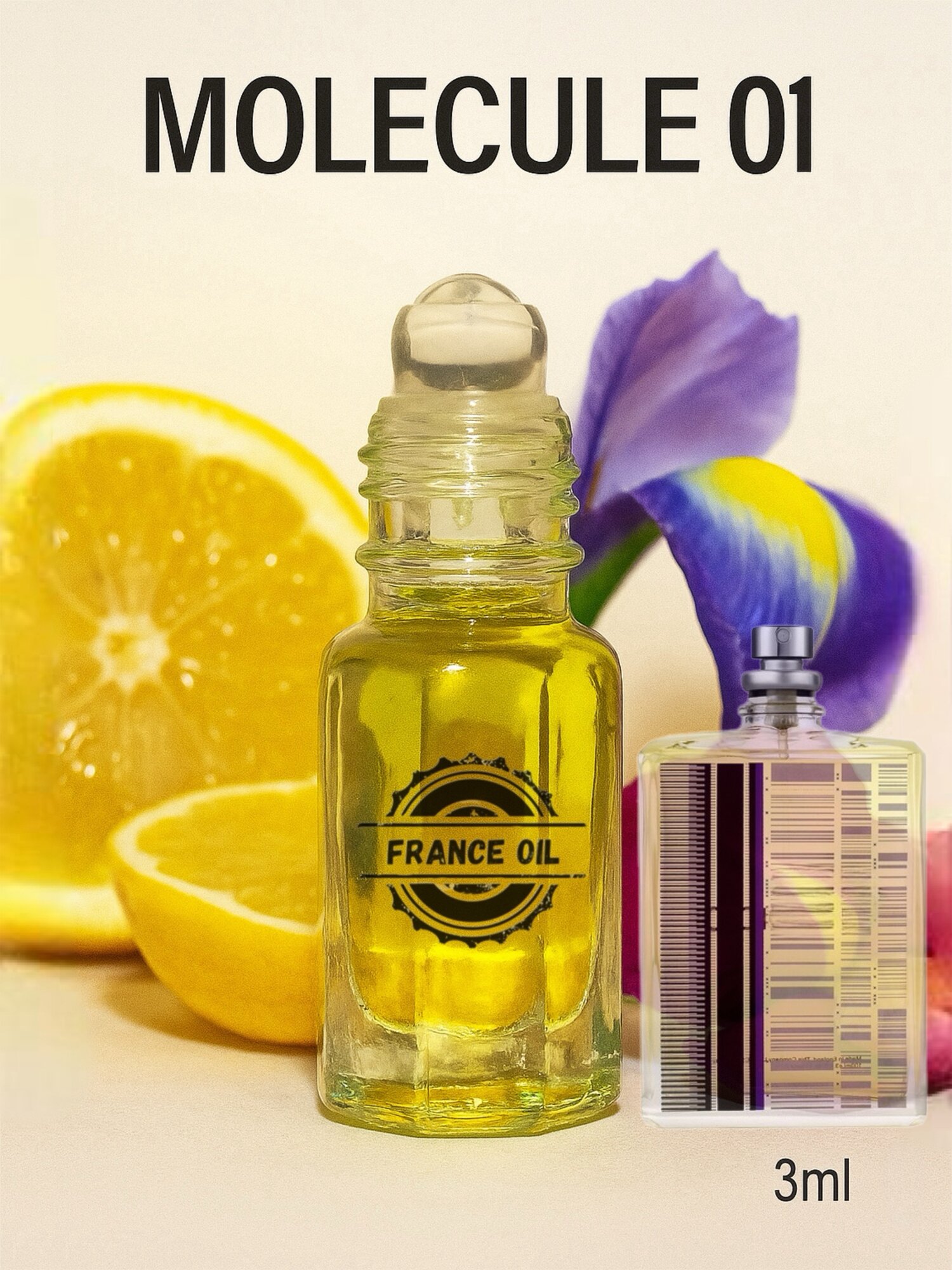 Духи масляные арабские Molecules 01 3 мл унисекс