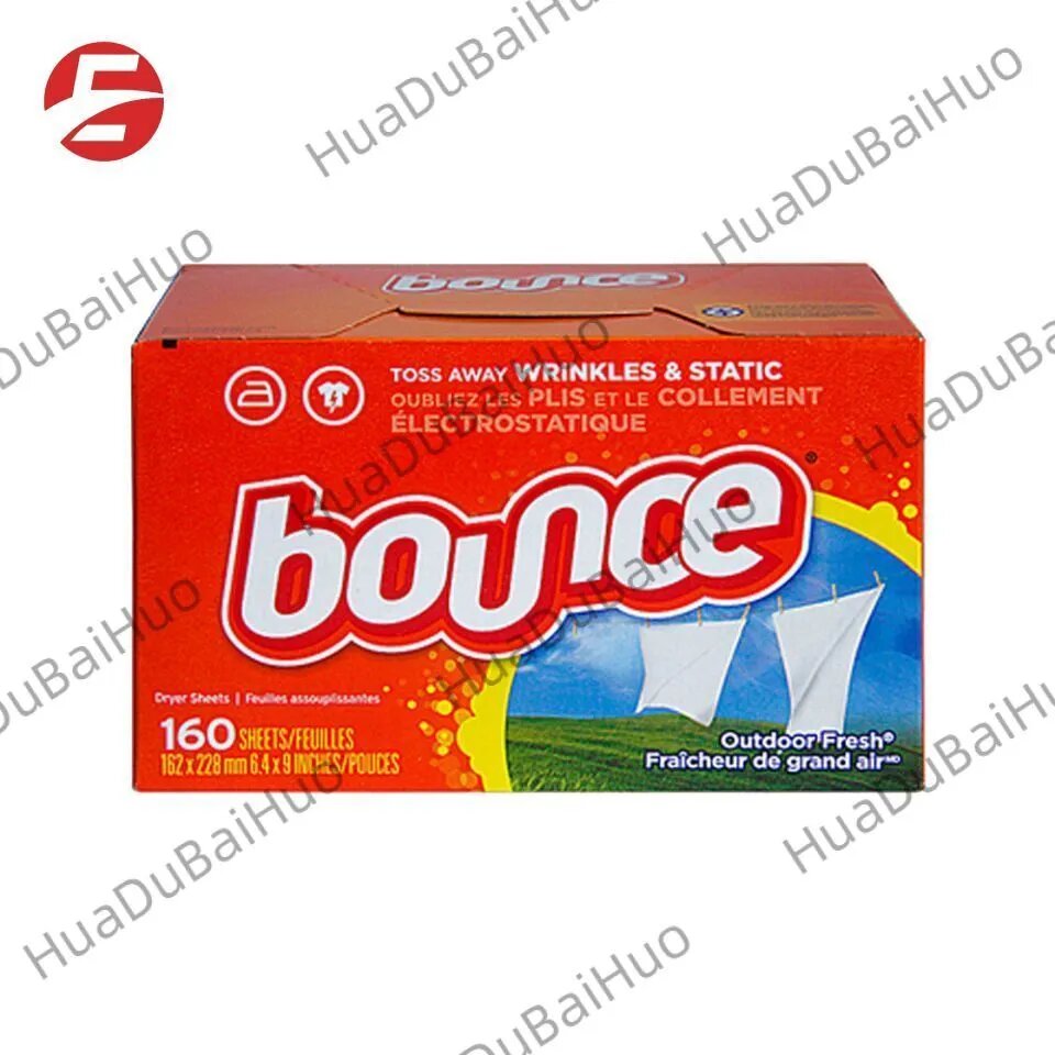 Bounce Сушильные листы салфетки для сушки белья для сушильных машин, кондиционер для смягчения ткани, аромат свежести, 160 листов