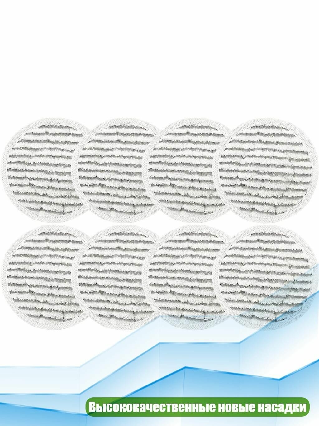Заменяемые насадки для парового швабры (8 шт.)