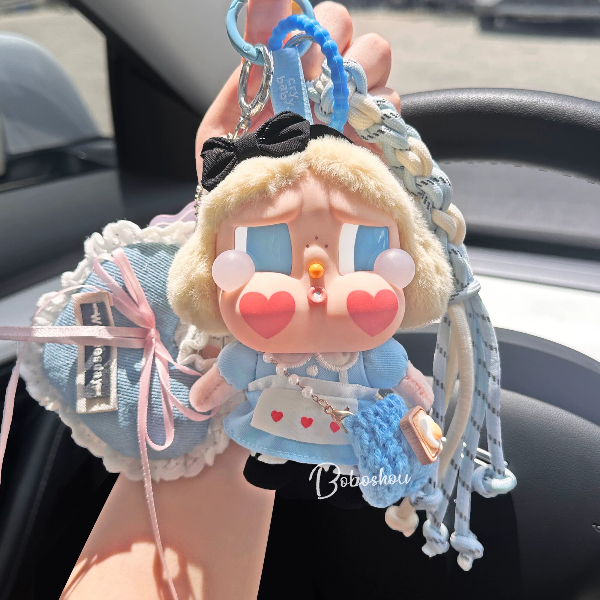 Pop Mart Алиса Синяя Плюшевая Кукла Блайнд Бокс Игрушка, 10 см Резиновый Материал, Фэнтези Персонаж Коллекционная