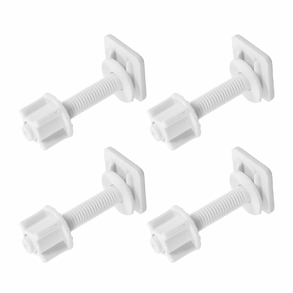Набор Крепежей Для Унитаза, Белый, 4 Штуки, Абс, Замена Деталей, Устойчивость И Надежность