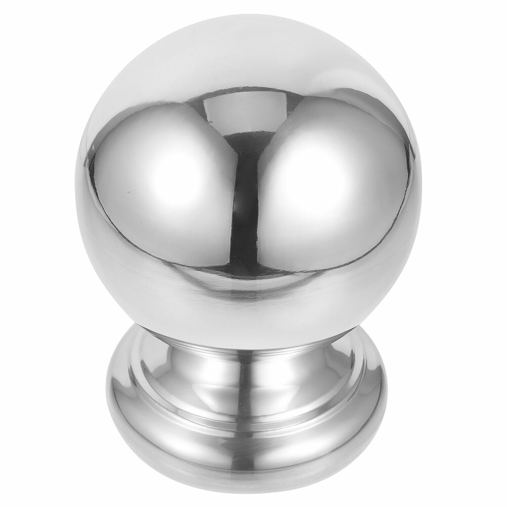 Декоративные металлические шаровые накладки на столбы забора из стали 201, 2 шт