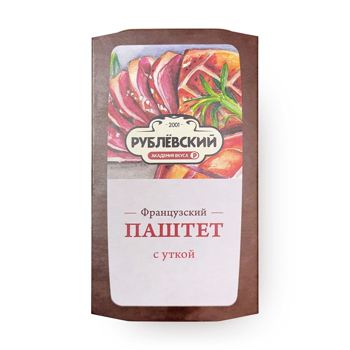 Паштет Рублёвский «Французский», с уткой, в пластиковом лотке, 175 г