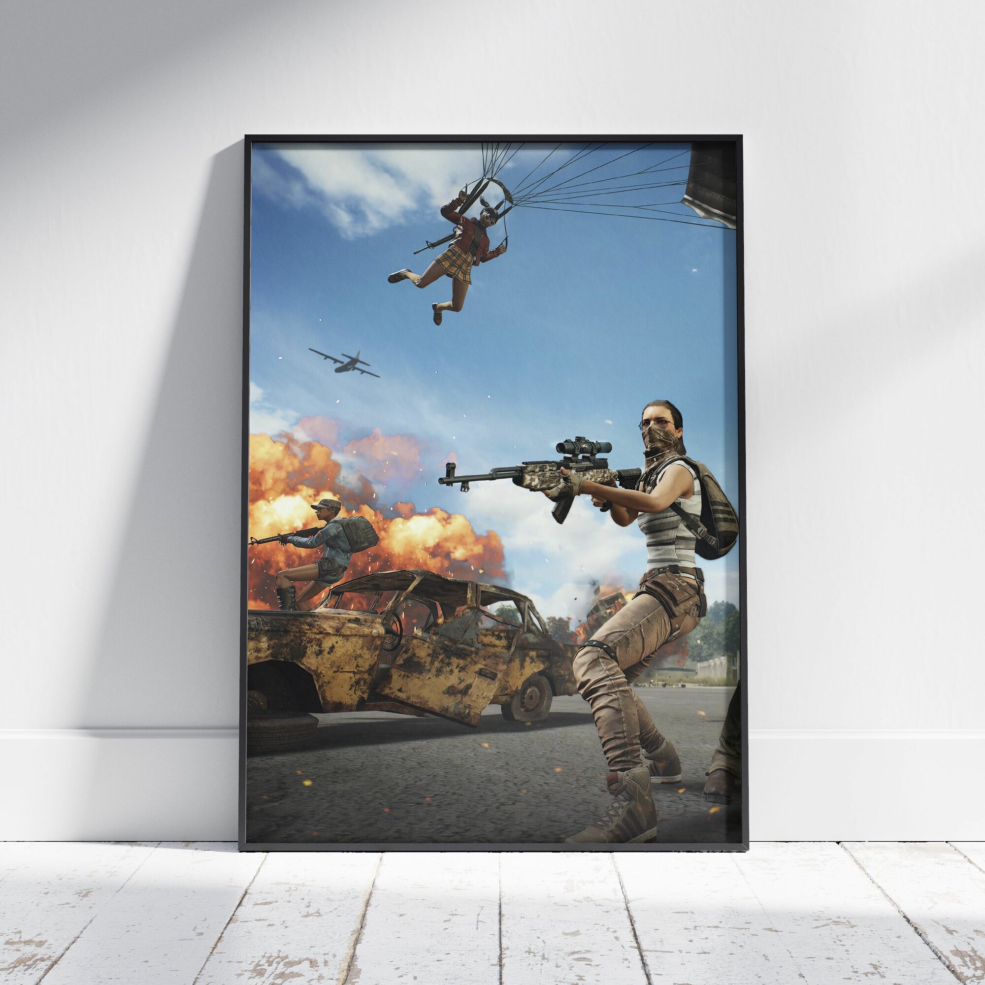Плакат на стену для интерьера пабг - PUBG (Общее 22) - Постер по игре формата А4 (21x30 см)