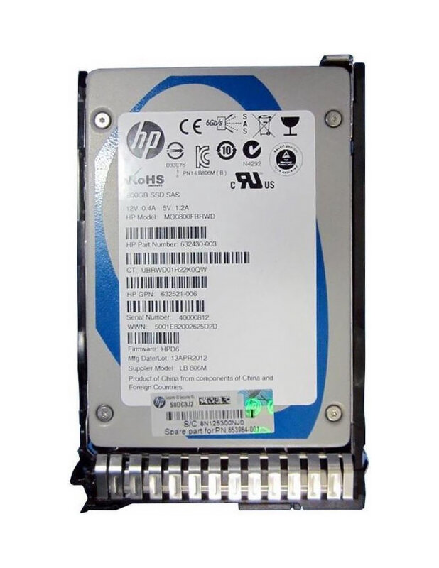 Жесткий диск HP 632521-006 800Gb SAS 2,5" SSD