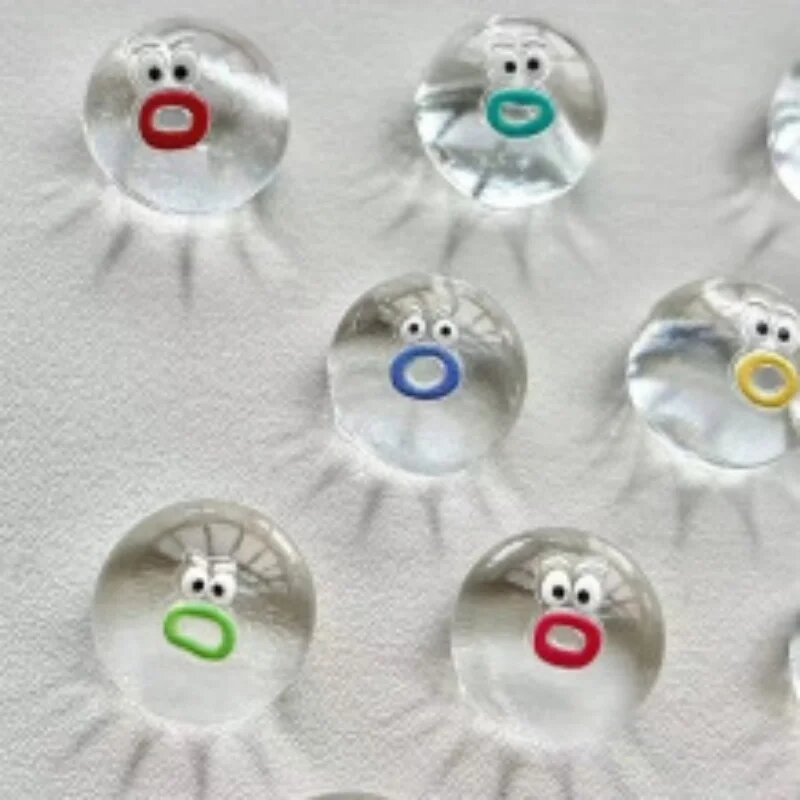 Mini Emoji Pack Pinch Cartoon Small Balls Cream like Muddy Texture Silicone Nose Gage Transparent Pinch Stress Relief