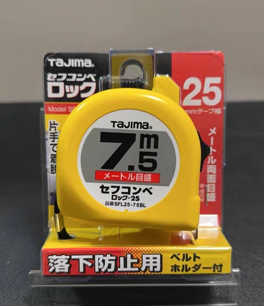 Tajima Измерительная рулетка Строительная 7.5м x 25мм